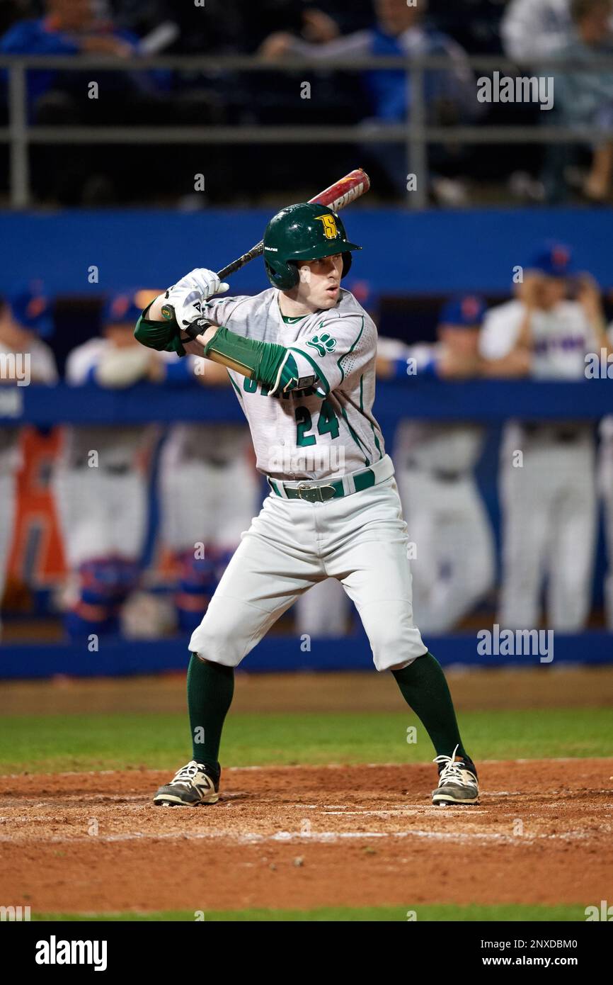 Siena Saints pinch hitter Craig Corliss (24) at bat during a game ...