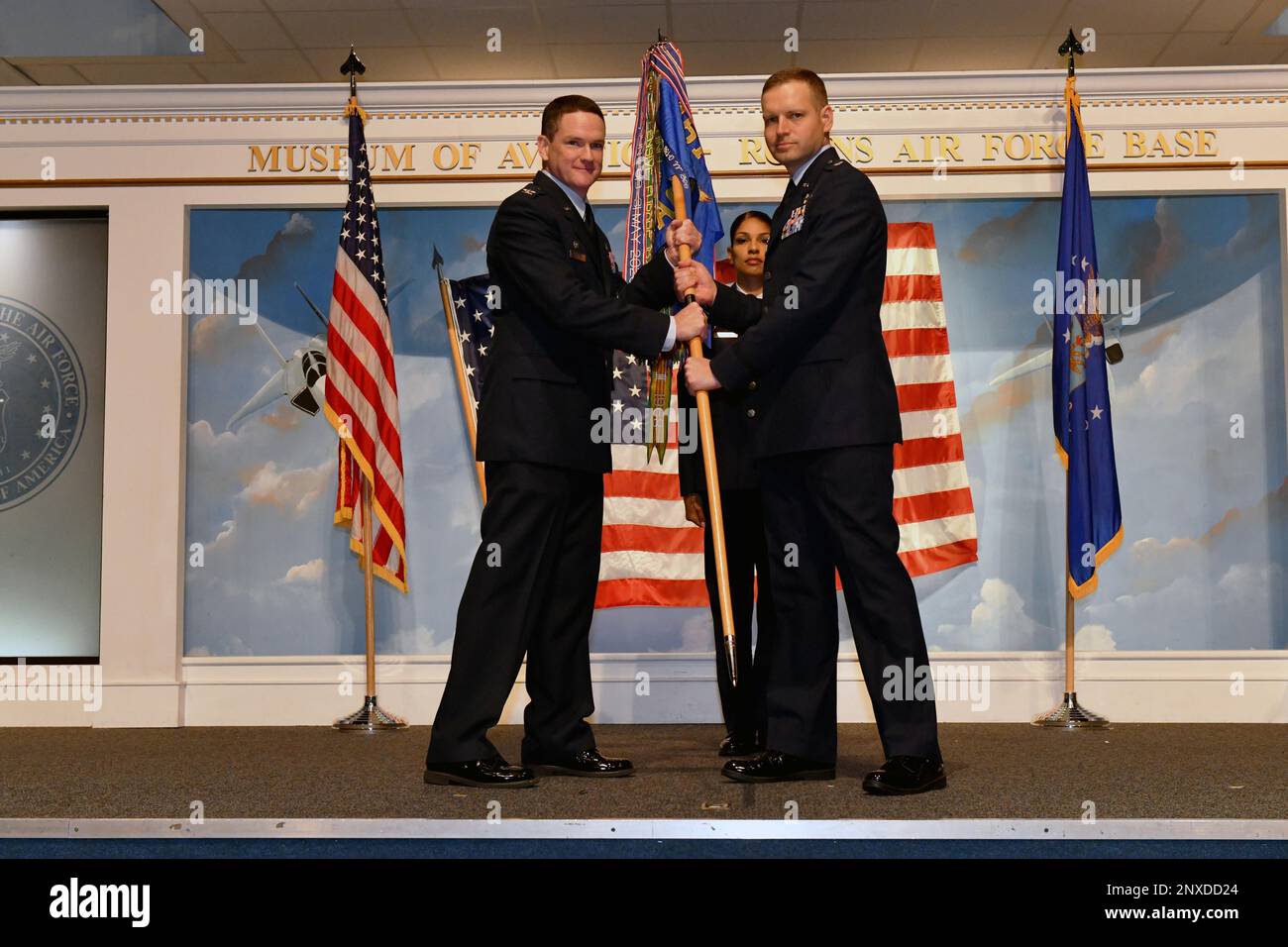 Robins Air Force Base, Ga. -- Col. Keith McGuire, left, 461st ...
