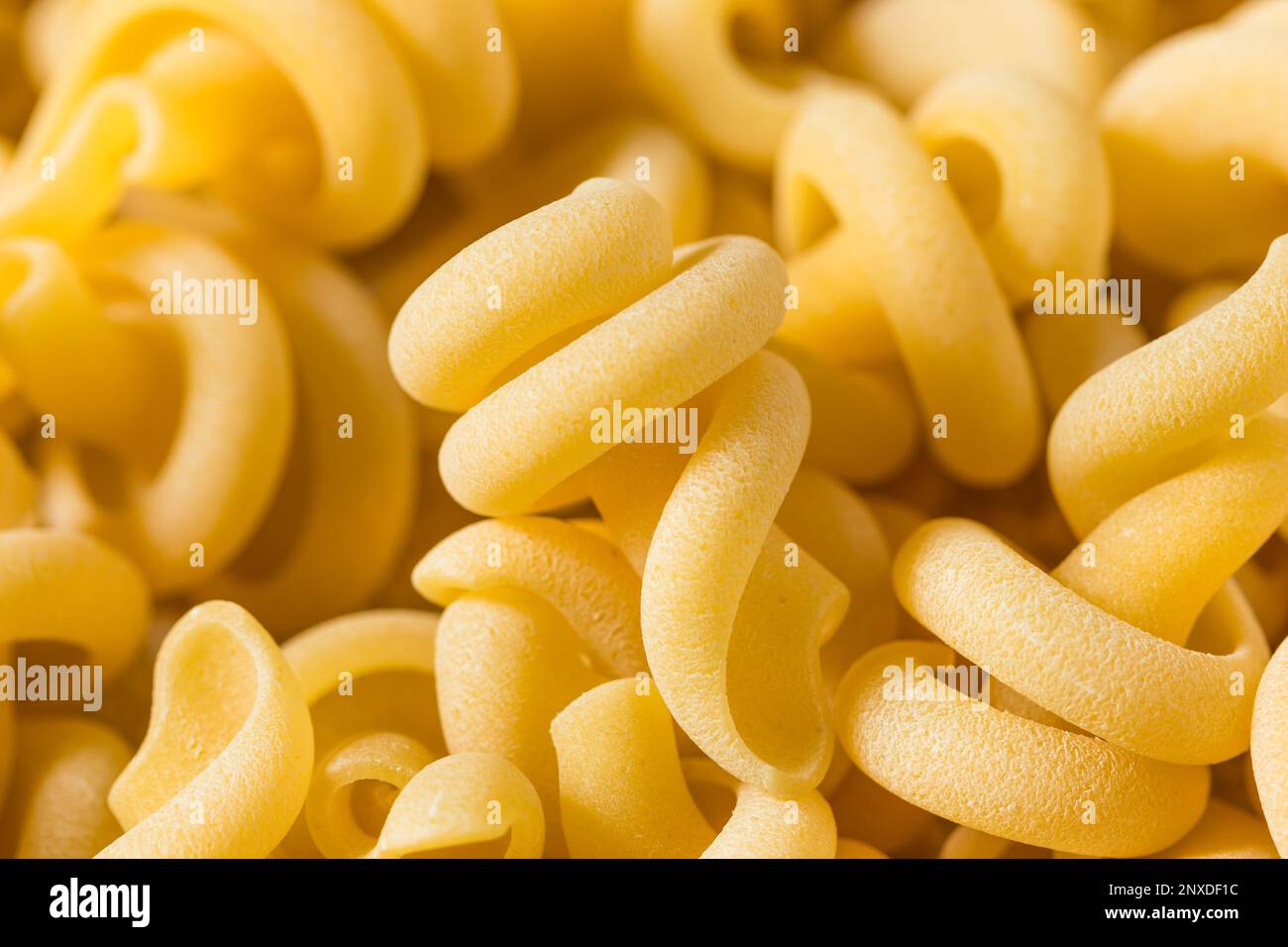 Homemade Dry Trottole Pasta in a Bowl Stock Photo - Alamy
