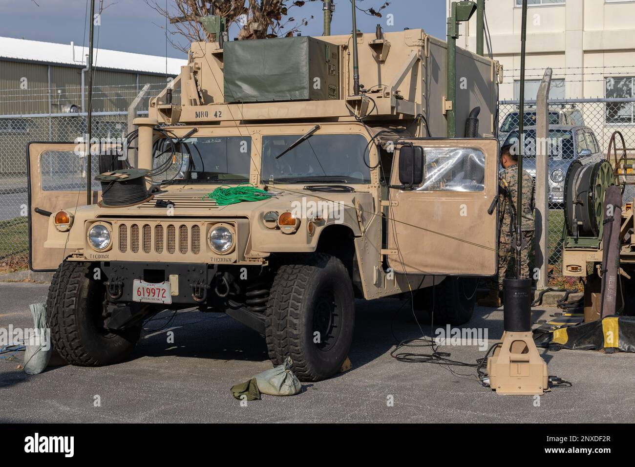 U.S. Marines Marine Air Control Group (MACG) 18 participate in a class ...