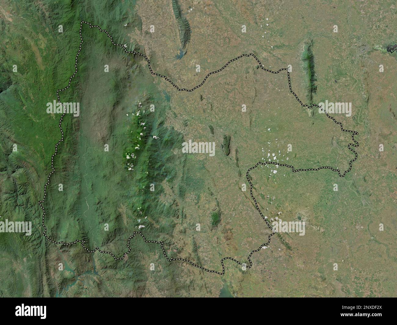 Uthai Thani, province of Thailand. High resolution satellite map Stock ...