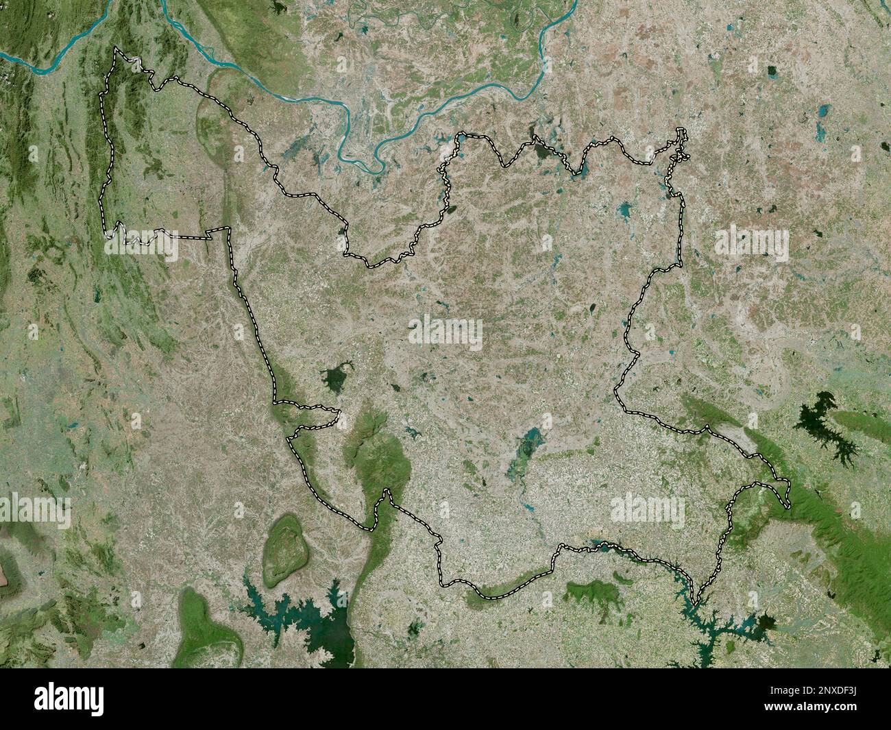 Udon Thani Thailand Map Udon Thani, Thailand. High Res Satellite.