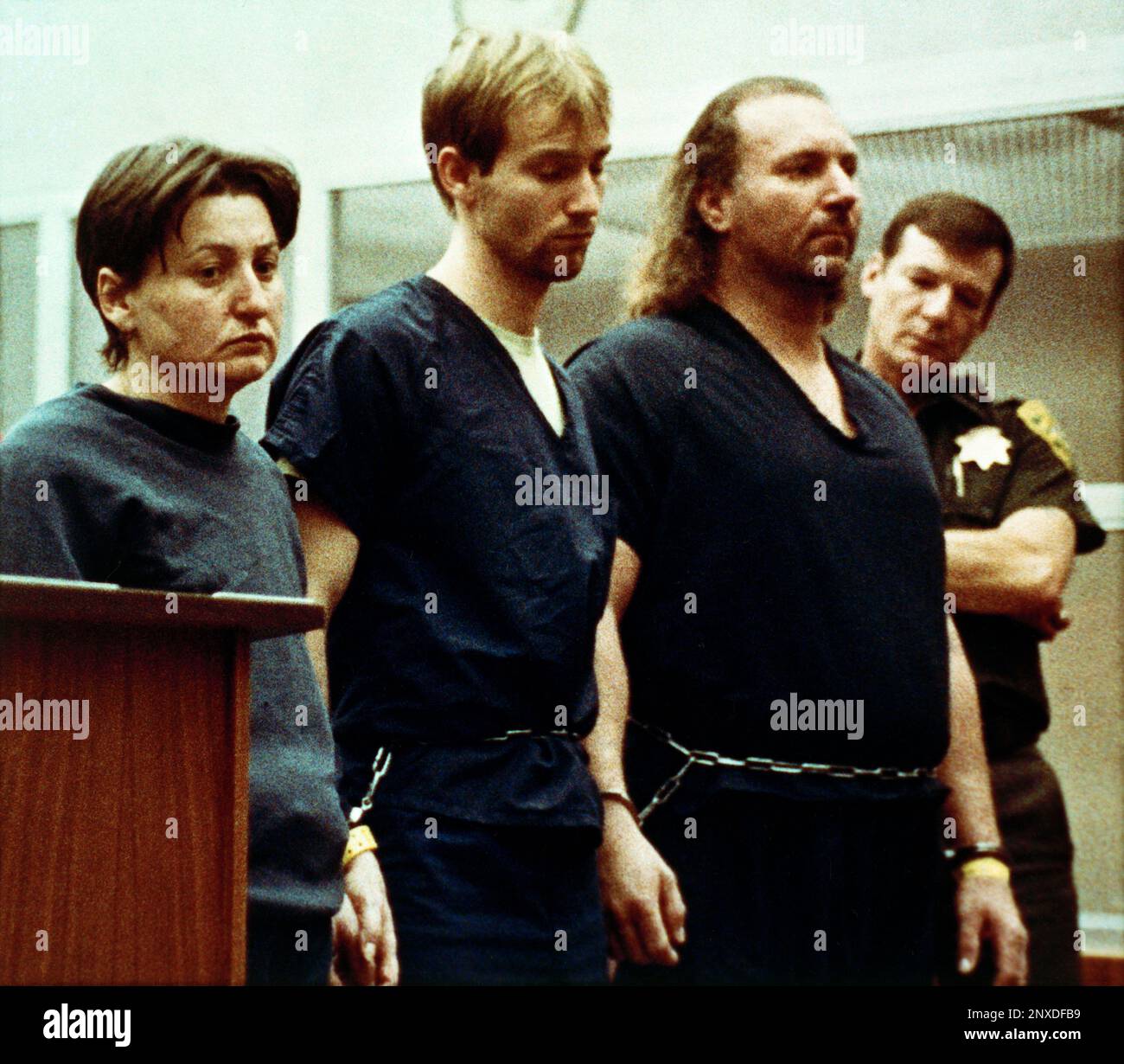 The Lundgren family, Alice, left, Damon, their son, center, and Jeffrey ...