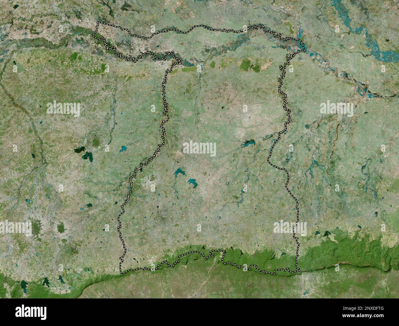 Surin, province of Thailand. High resolution satellite map Stock Photo ...