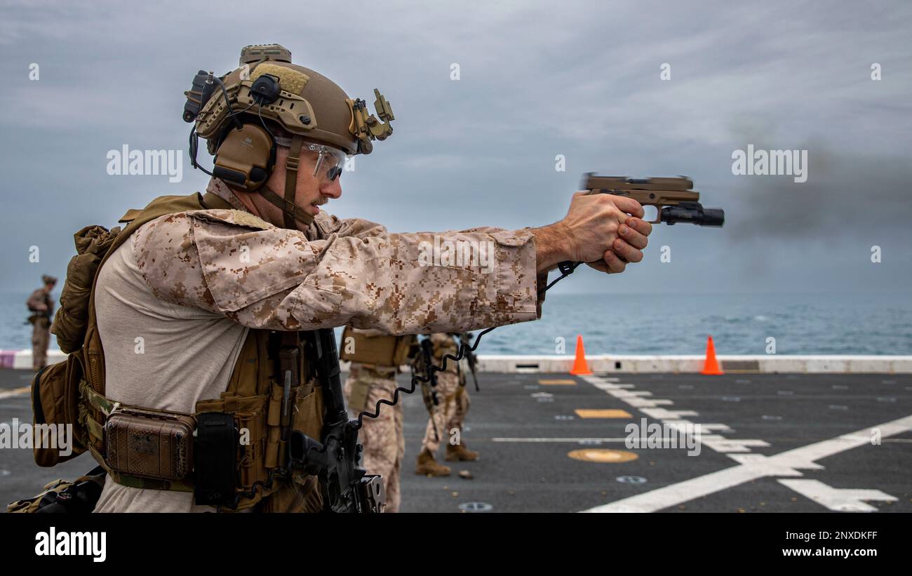 SOUTH CHINA SEA (Jan. 5, 2023) – A U.S. Marine with Maritime Raid Force ...