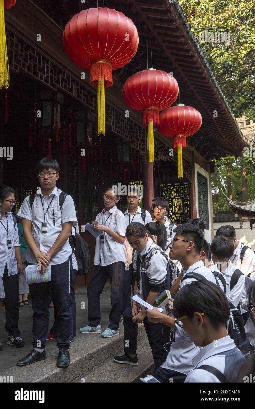 Students and teacher china hi-res stock photography and images - Alamy