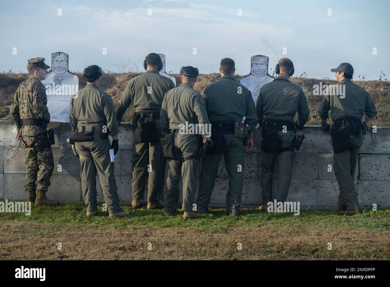 U.S. Marines and civilians with the special reaction team (SRT ...