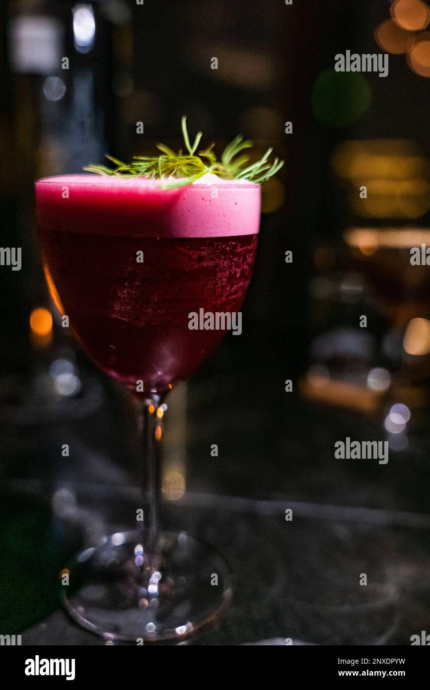 Colorful cocktail in the bar Stock Photo - Alamy