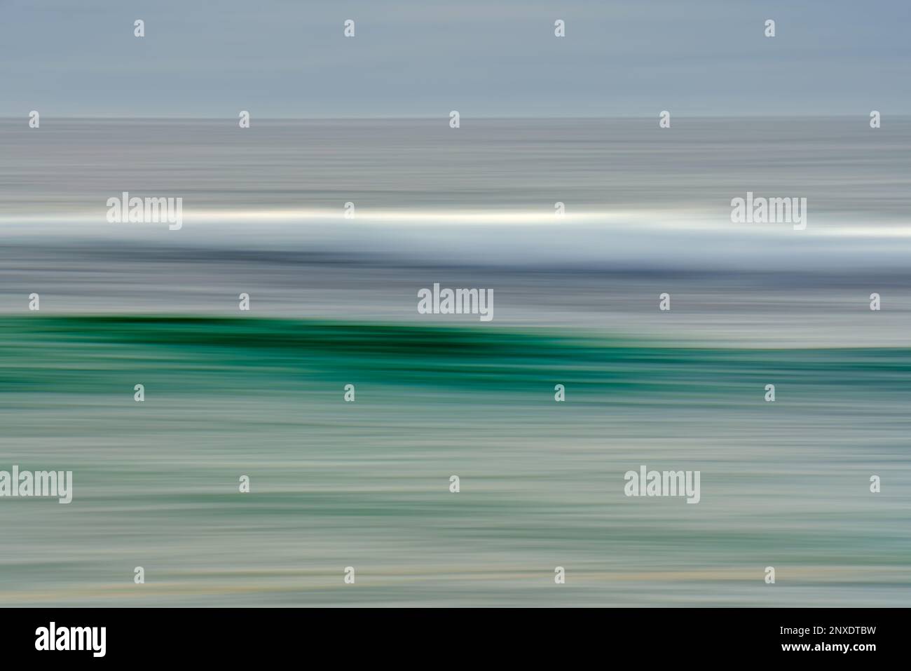 Abstract sea in bright optimistic colors, day light. Line art, motion ...