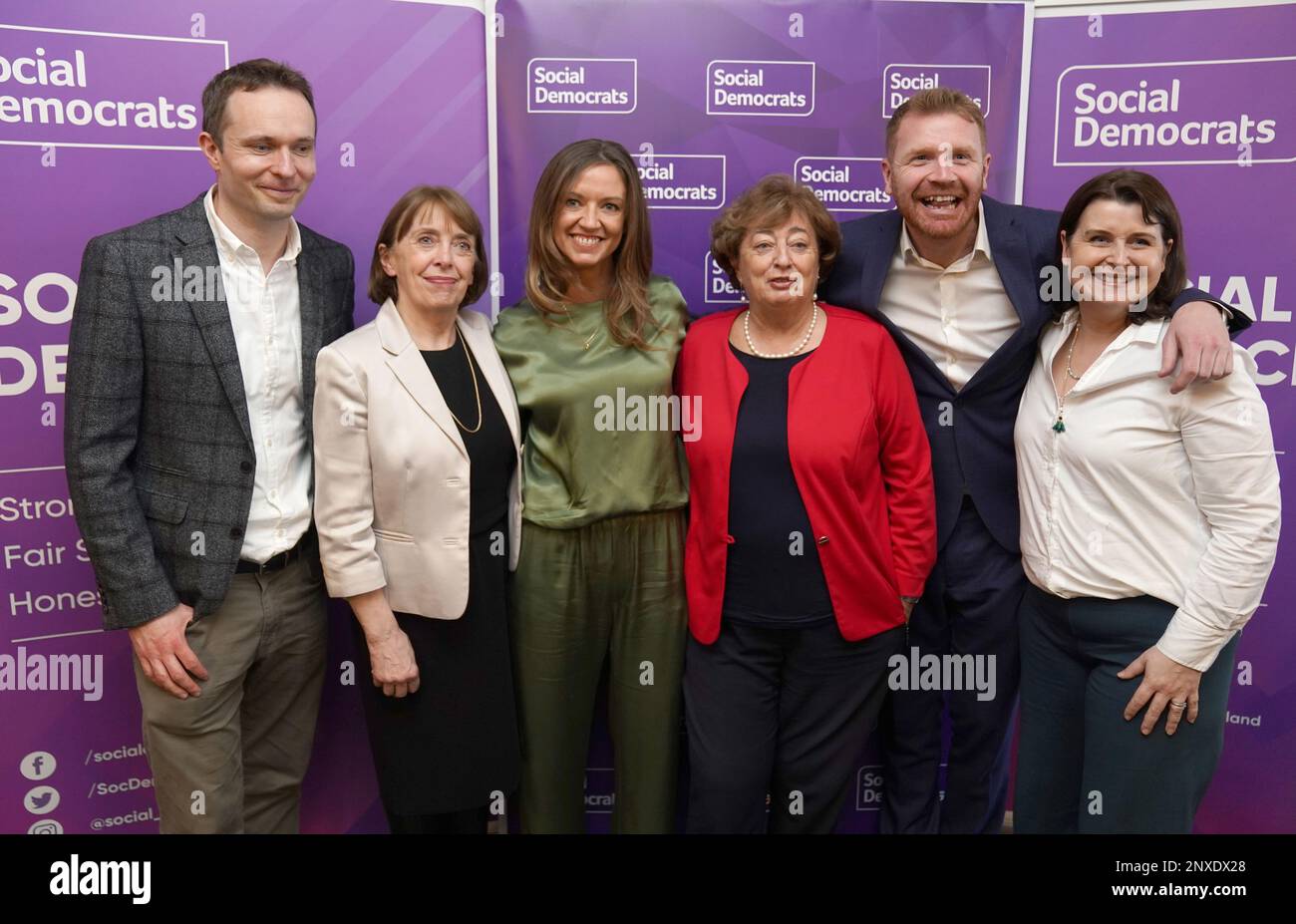 (left to right) Cian O'Callaghan, Roisin Shortall, TD Holly Cairns ...