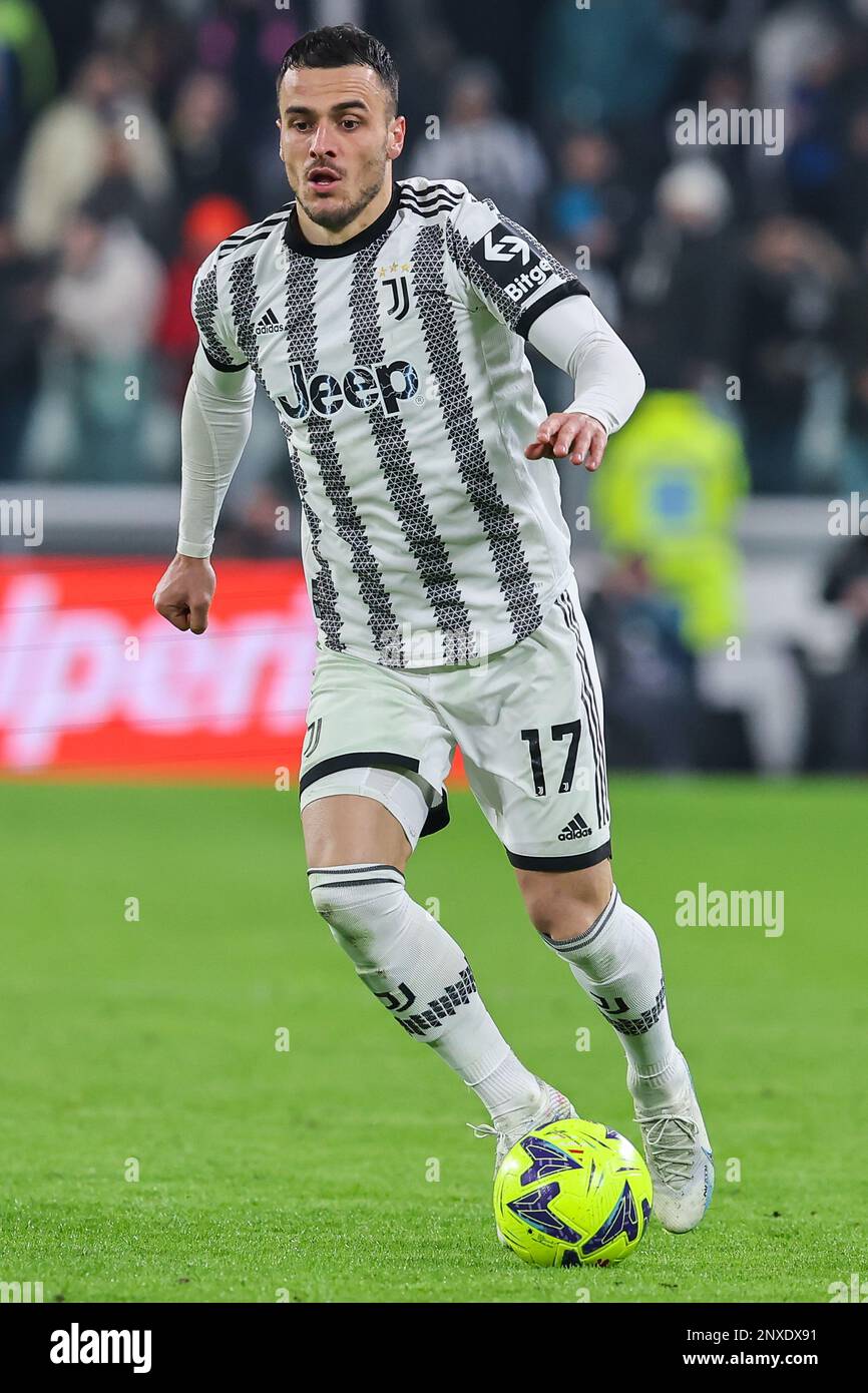 Filip Kostic of Juventus FC seen in action during the Serie A 2022/23 ...