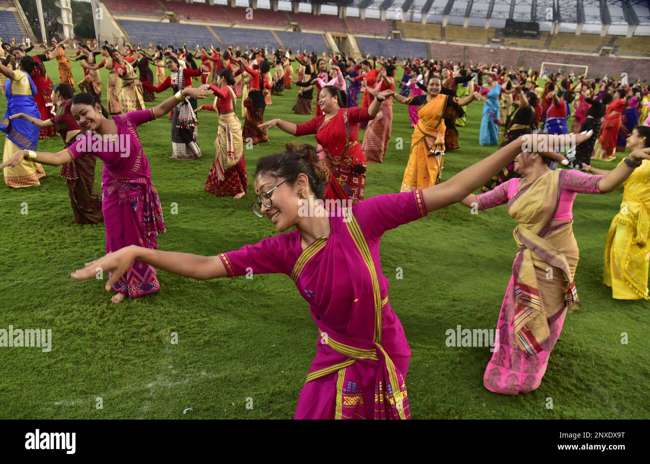 Guwahati, Guwahati, India. 1st Mar, 2023. Bihu dancer perfrom dance ...