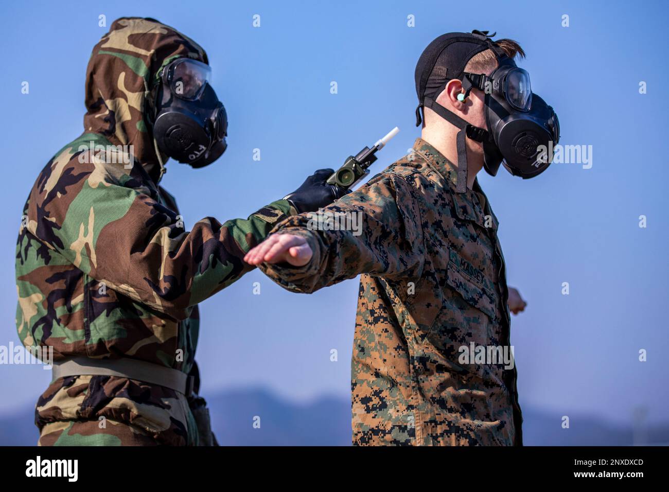 U.S. Marine Corps Lance Cpl. Zachary Massey, an aircraft electrical ...