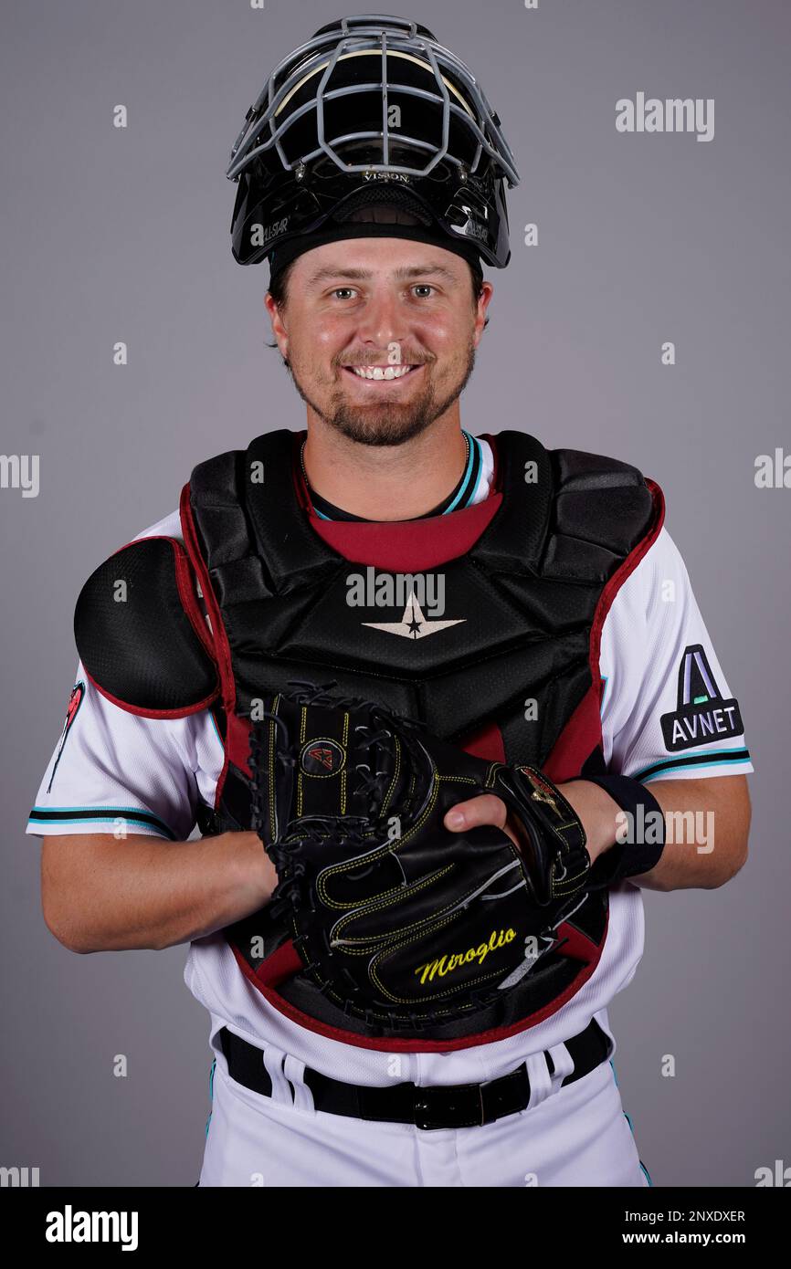 This is a 2023 photo of Arizona Diamondbacks catcher Dominic Miroglio ...