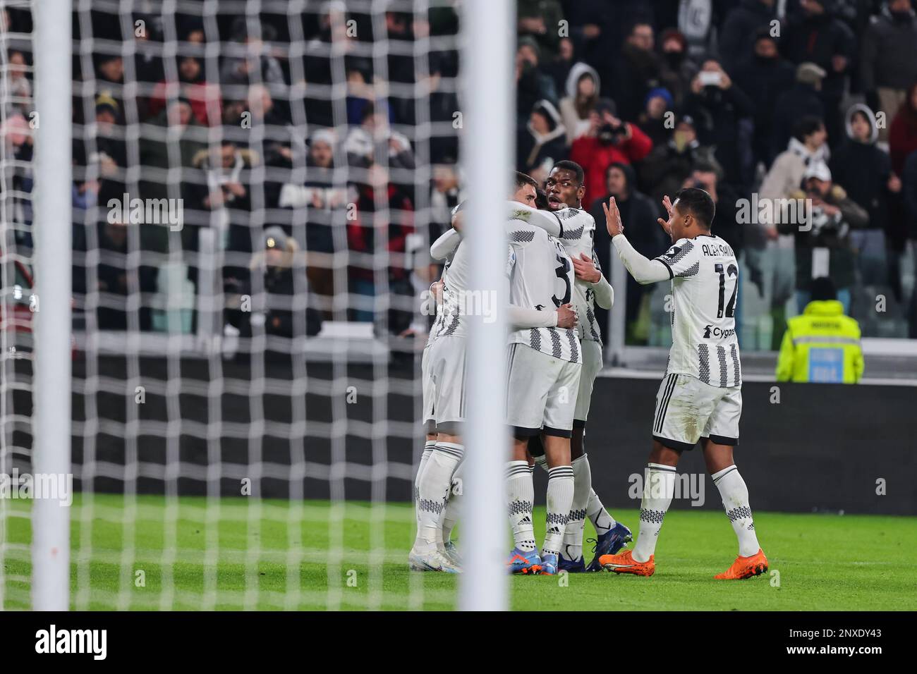 Juventus paul pogba celebrates teammates hi-res stock photography and ...