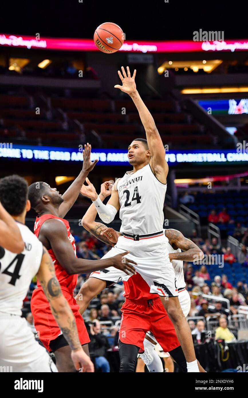 ORLANDO, FL - MARCH 11: Cincinnati forward Kyle Washington (24) takes a ...