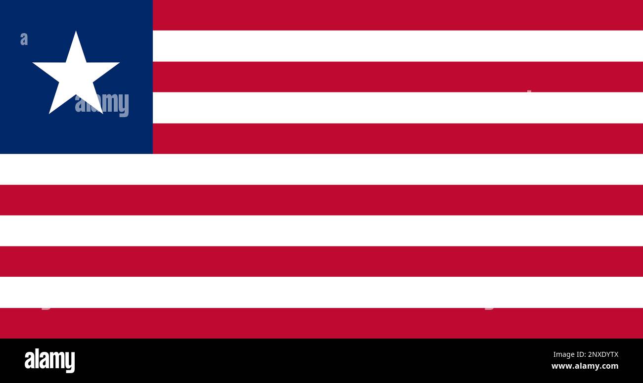 National flag of the Republic of Liberia Stock Photo - Alamy