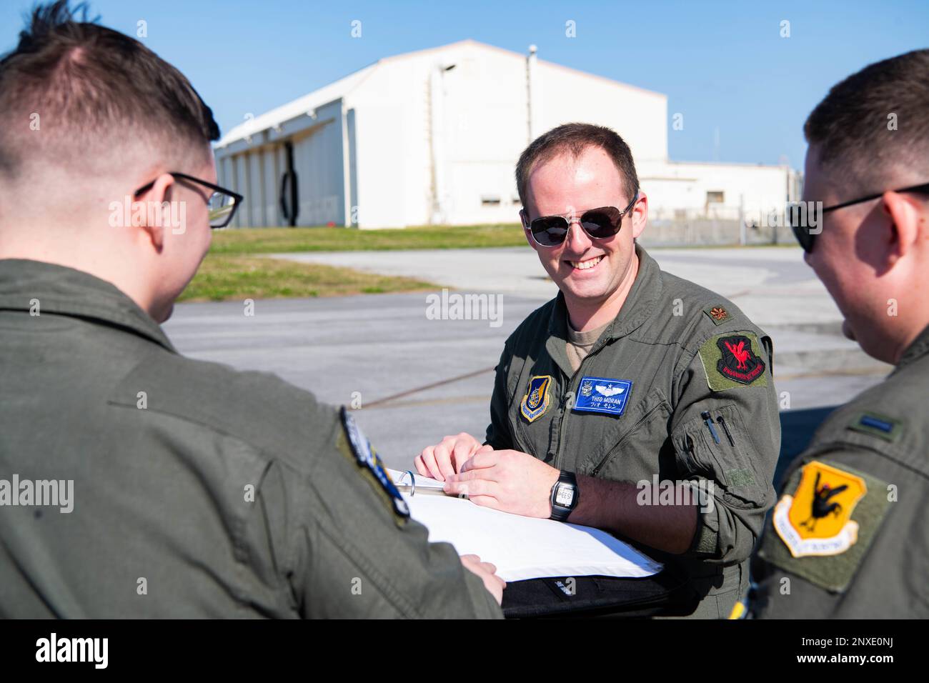 U.S. Air Force Maj. Theo Moran, 909th Air Refueling Squadron aircraft ...