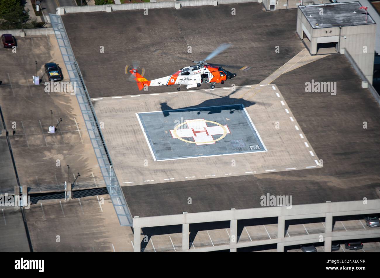 A Coast Guard Air Station New Orleans MH-60 Jayhawk aircrew conducts ...