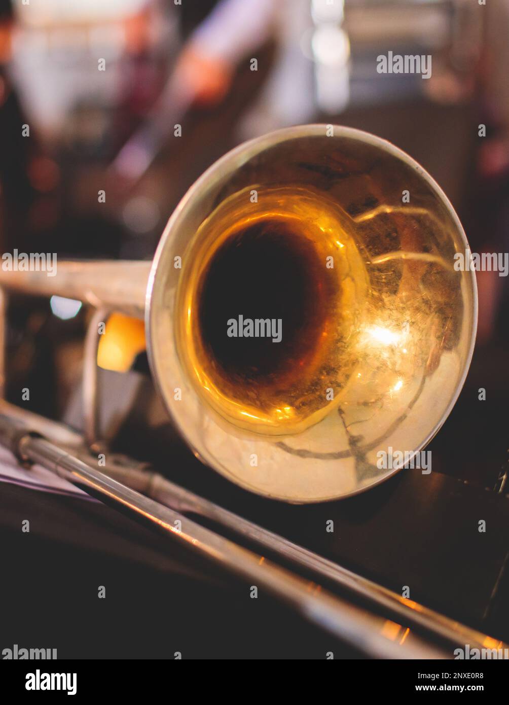 Trombonist hands hi-res stock photography and images - Alamy