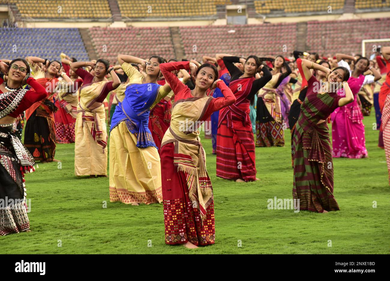 Guwahati, Guwahati, India. 1st Mar, 2023. Bihu dancer perfrom dance ...