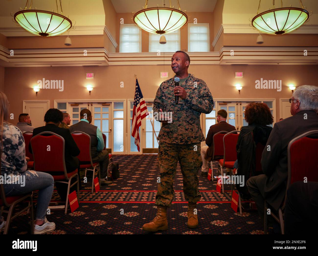 U.S. Marine Corps Col. Michael Brooks, the base commander of Marine ...