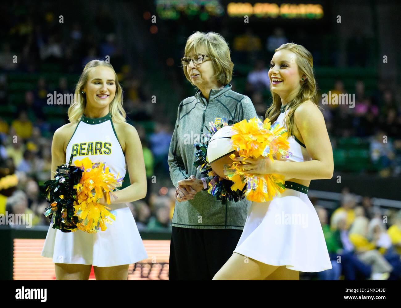 Ferrell Center Waco, Texas, USA. 25th Feb, 2023. One lucky fan gets a ...