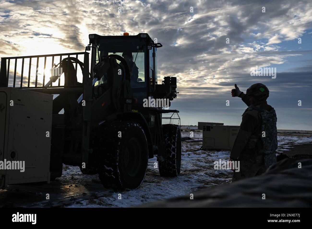 U.S. Air Force Airmen assigned to the 366th Mission Support Group move ...