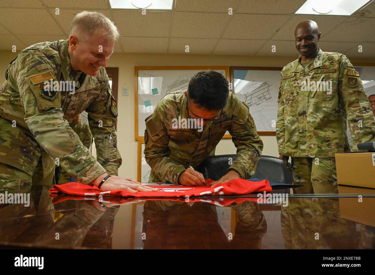 U.S. Air Force Staff Sgt. Jose Lara, a water and fuel systems ...