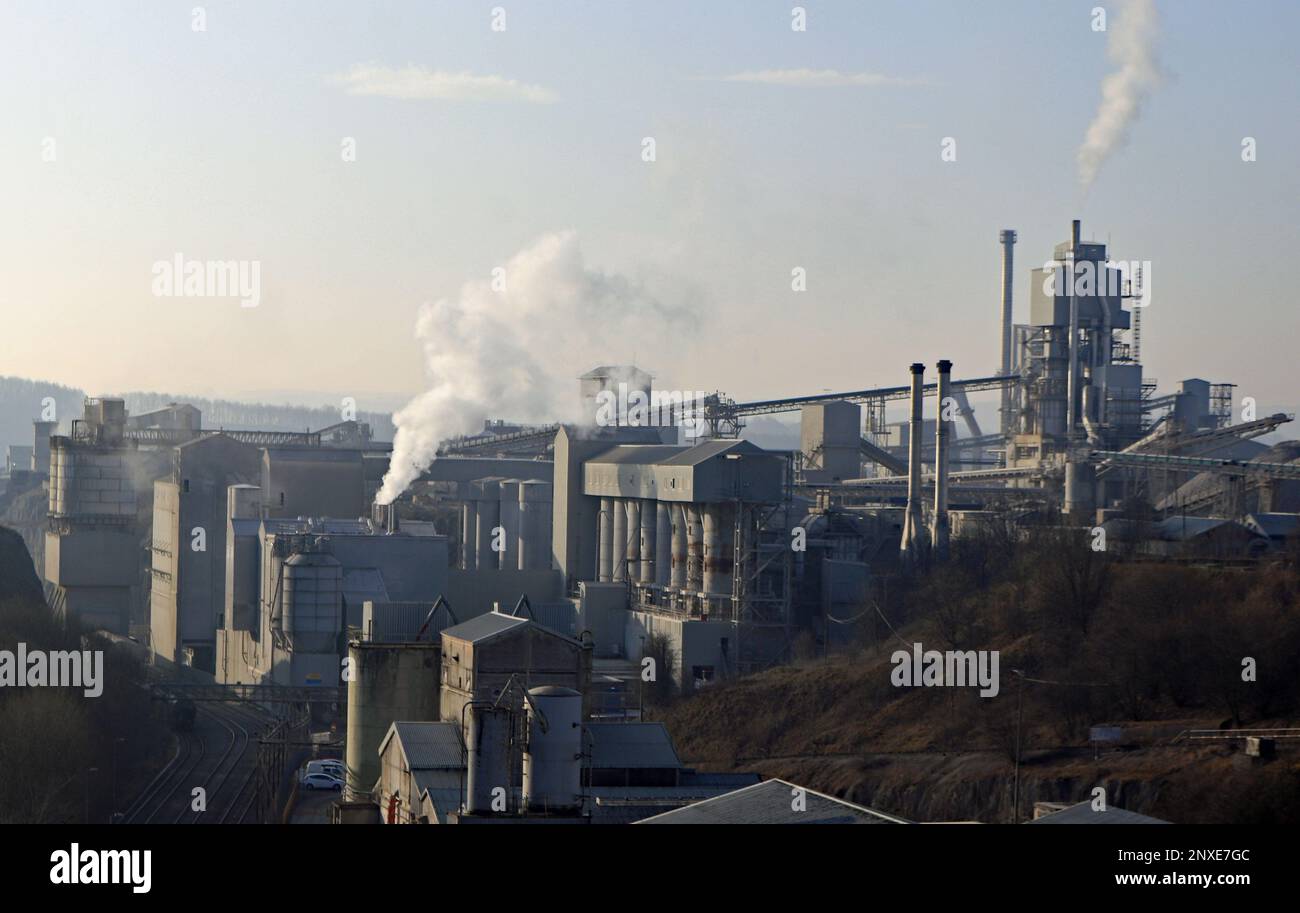 On a cool winter’s morning without much wind the plumes of steam from ...