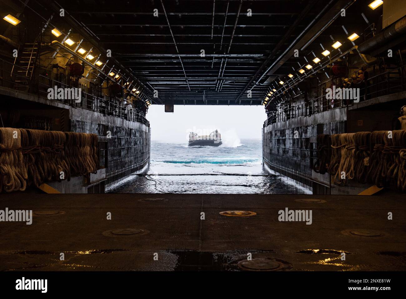 PHILIPPINE SEA (Jan. 13, 2023) - A landing craft air cushion (LCAC ...