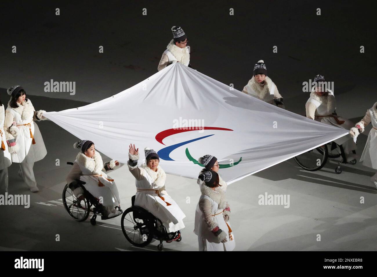 An opening ceremony of the PyeongChang Paralympic Winter Games is held ...