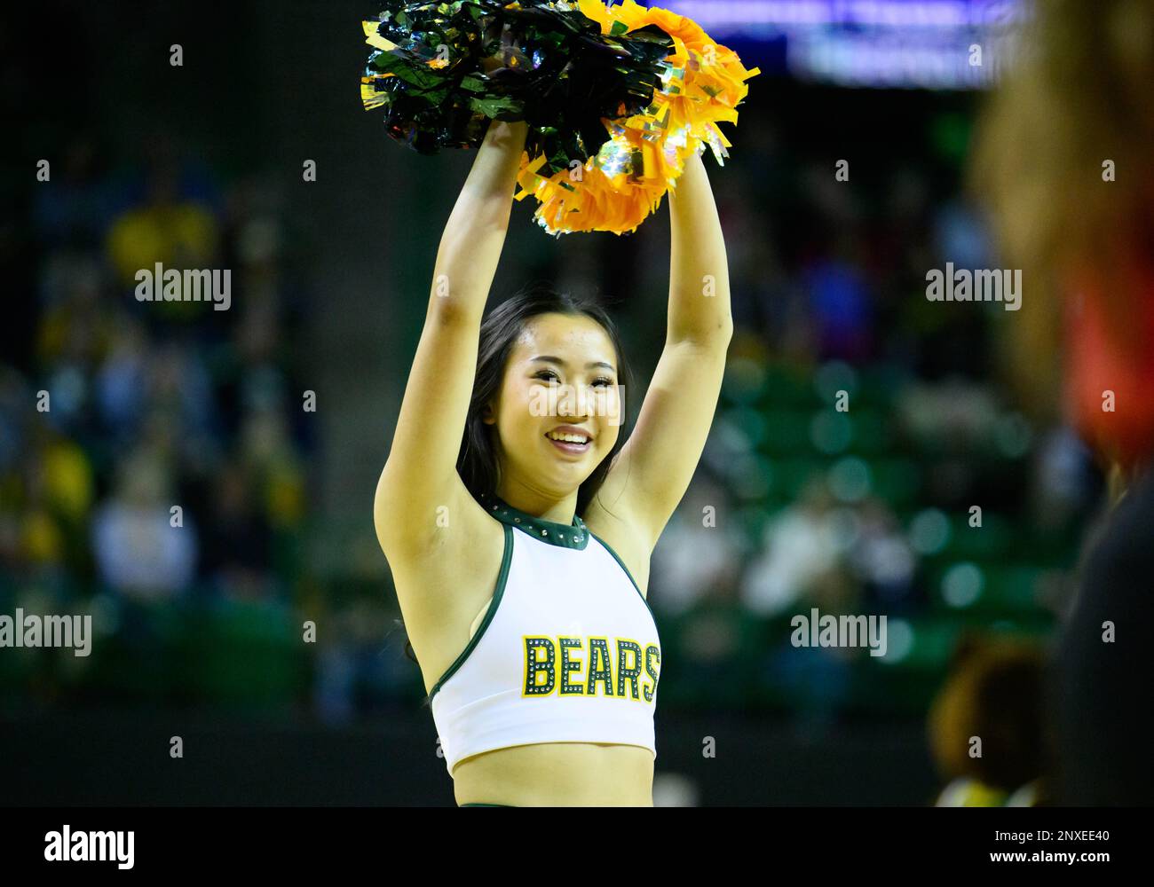 February 25 2023: Baylor Lady Bears cheerleaders during the 2nd half of ...
