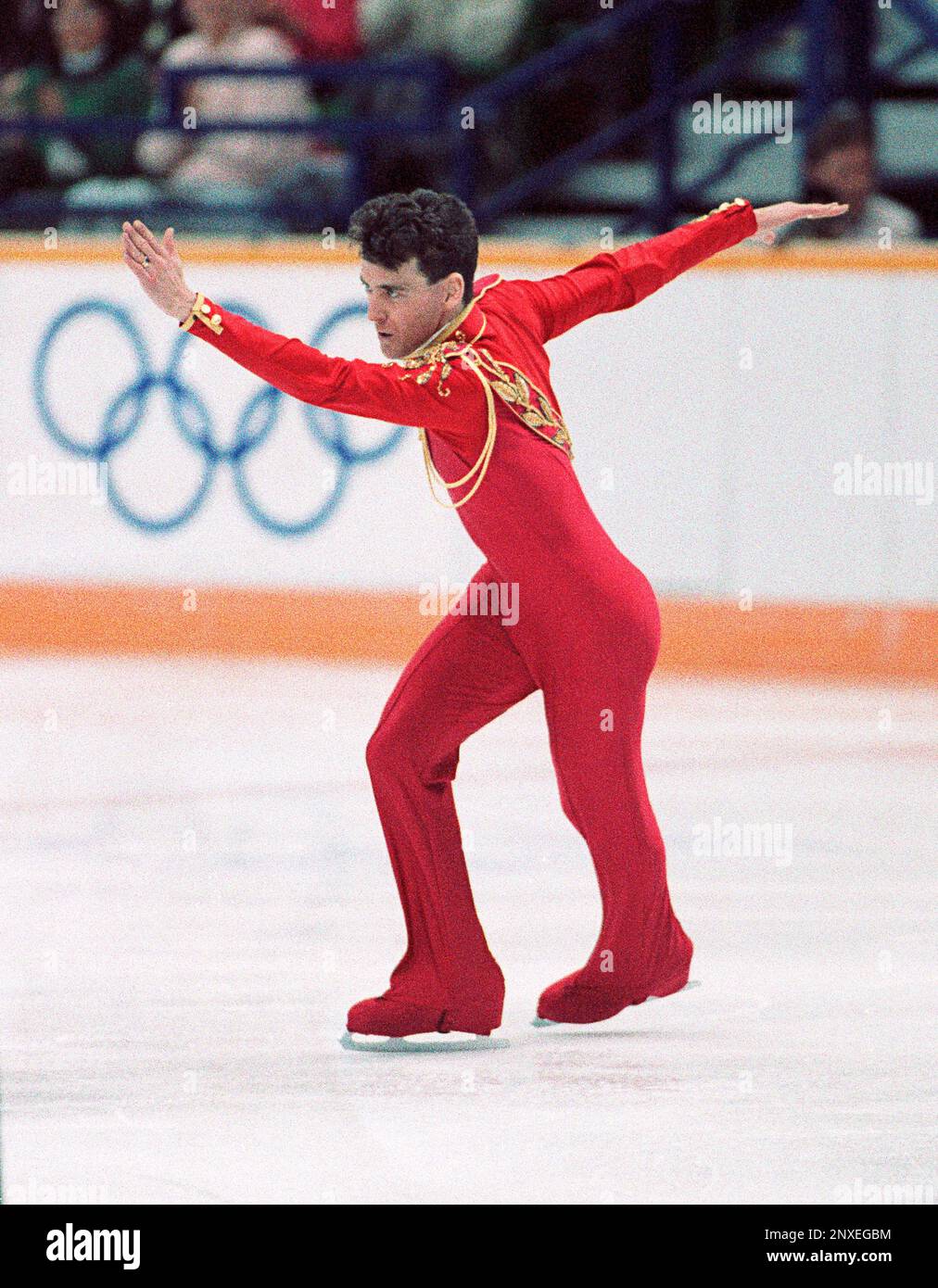 Canadian figure skater Brian Orser competes in the men's freeskate ...