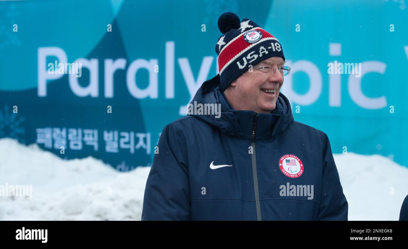 March 8, 2018 - Pyeongchang, CO, South Korea - USOC Chairman Larry ...