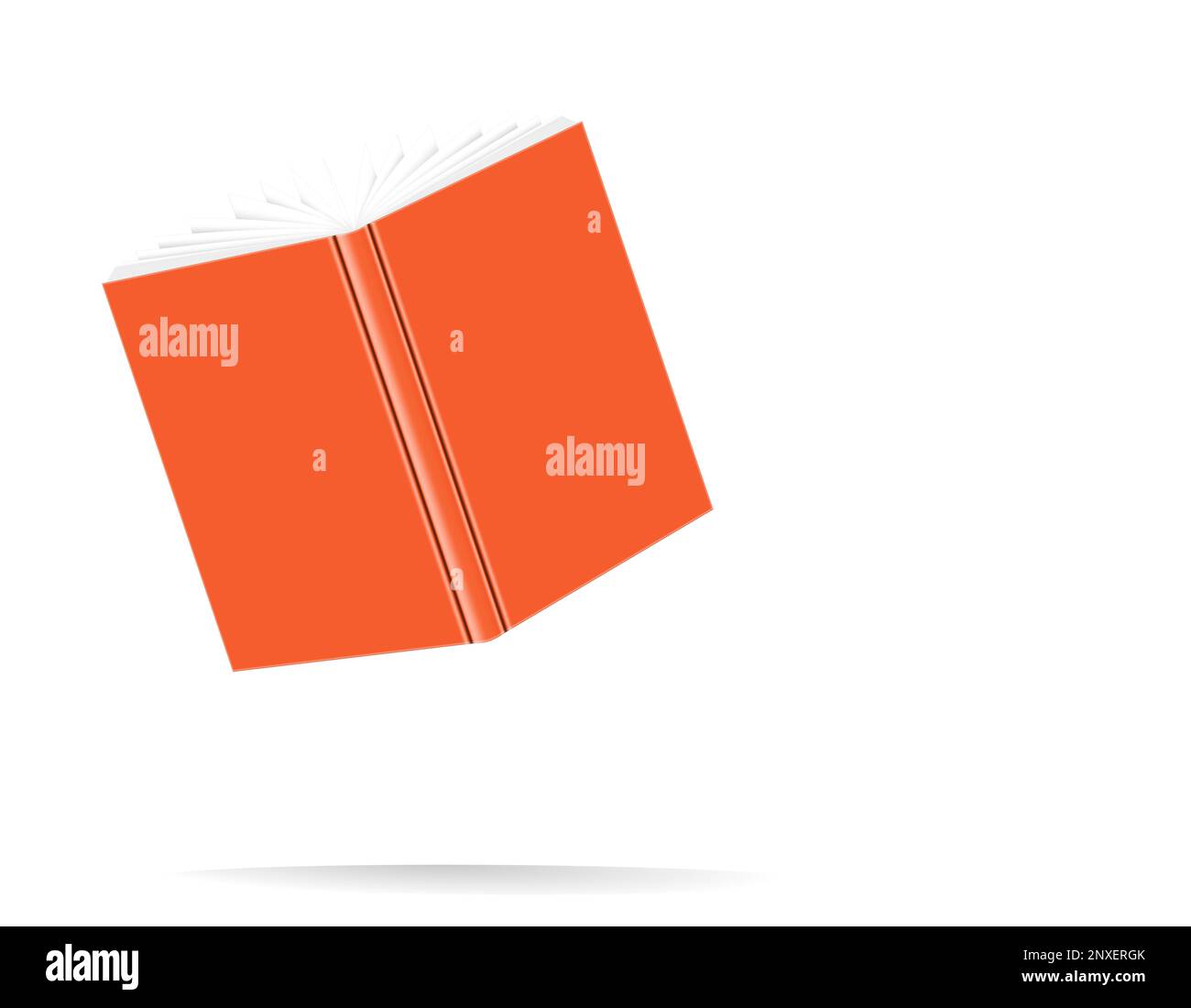 Falling book against white background, 3D illustration Stock Photo - Alamy