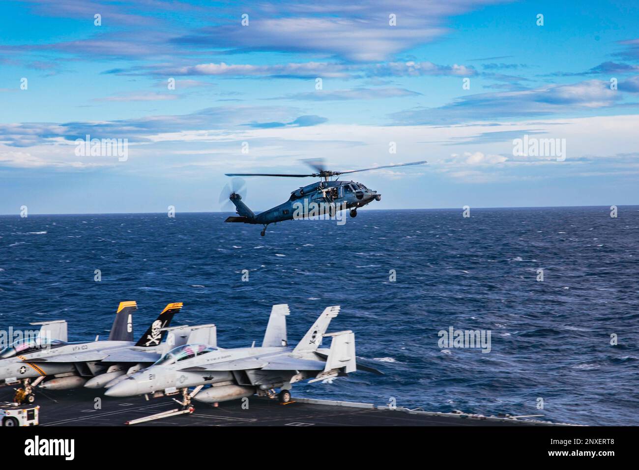 230116-N-UI066-1011 ADRIATIC SEA (Jan. 16, 2023) An MH-60S Nighthawk ...