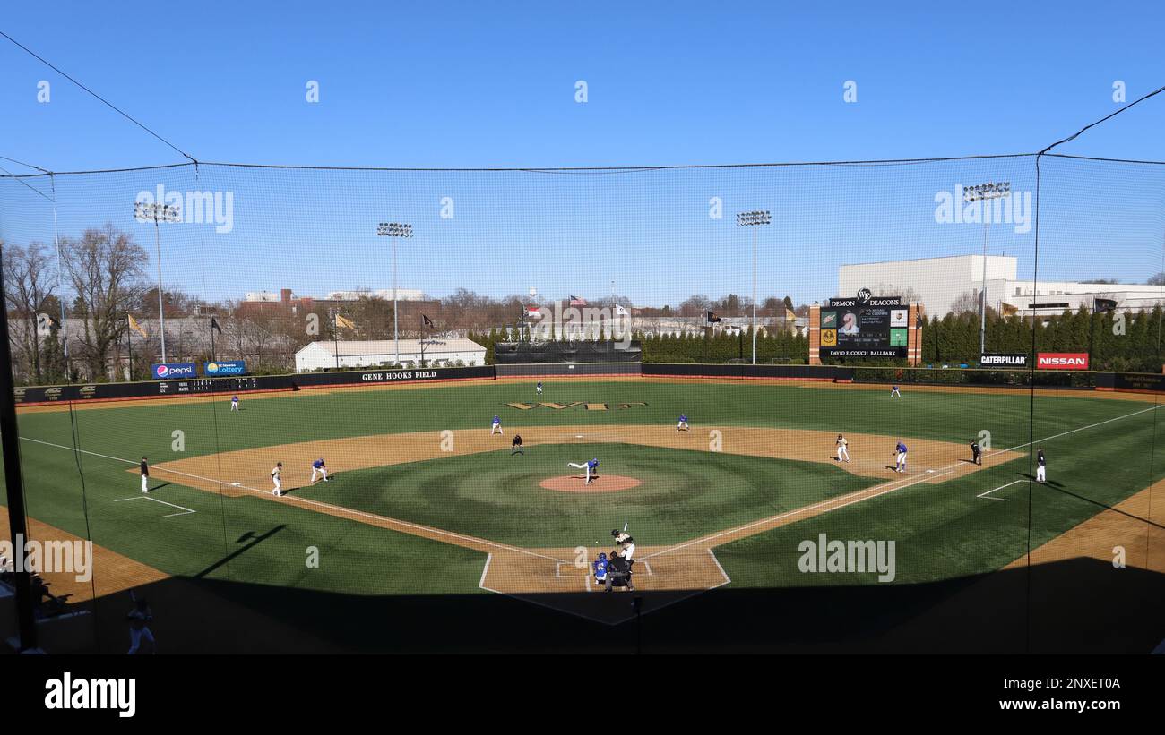 WINSTON-SALEM, NC - MARCH 04: The Wake Forest University Demon Deacons ...