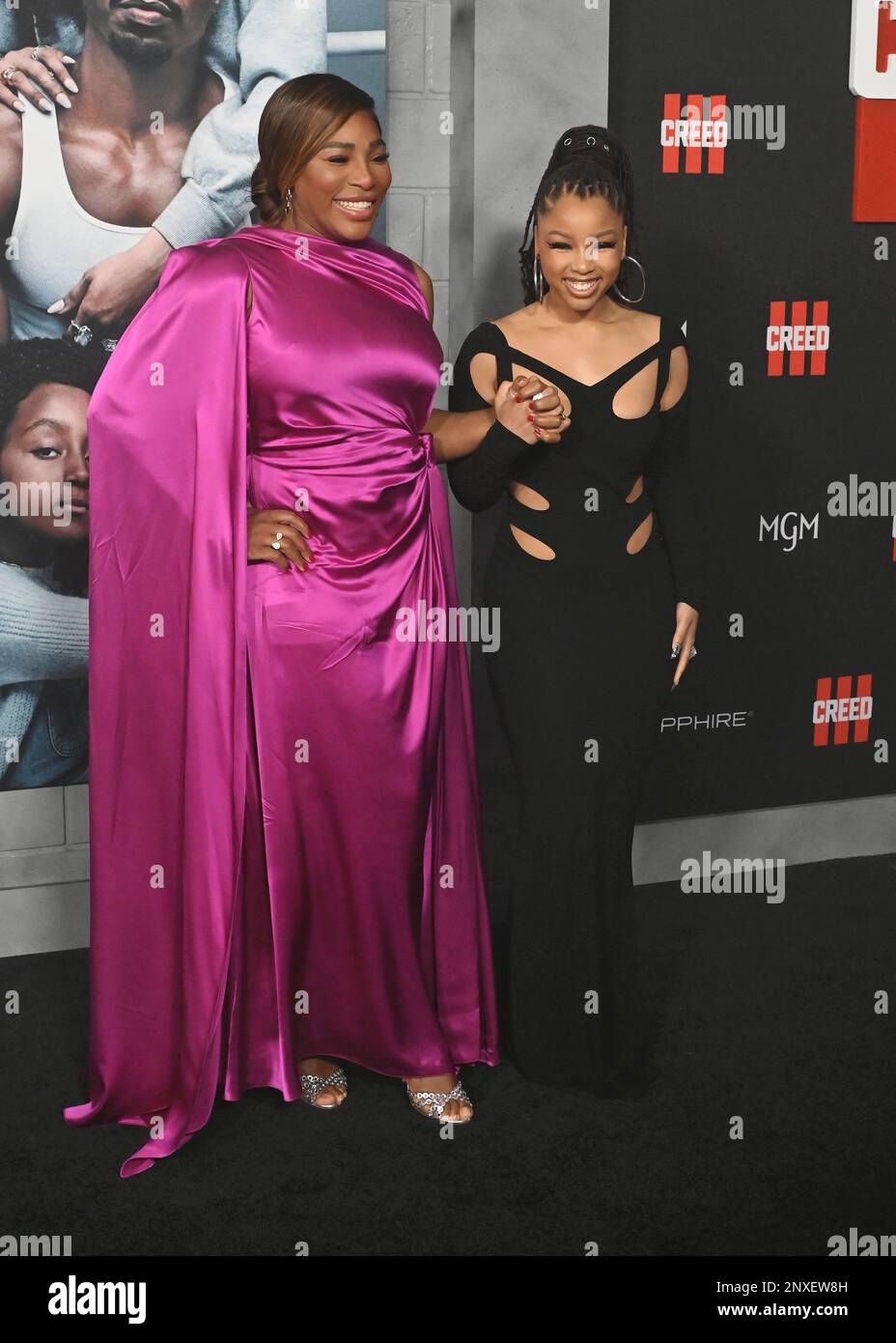 HOLLYWOOD, CALIFORNIA - FEBRUARY 27: (L-R) Serena Williams and Chloe ...