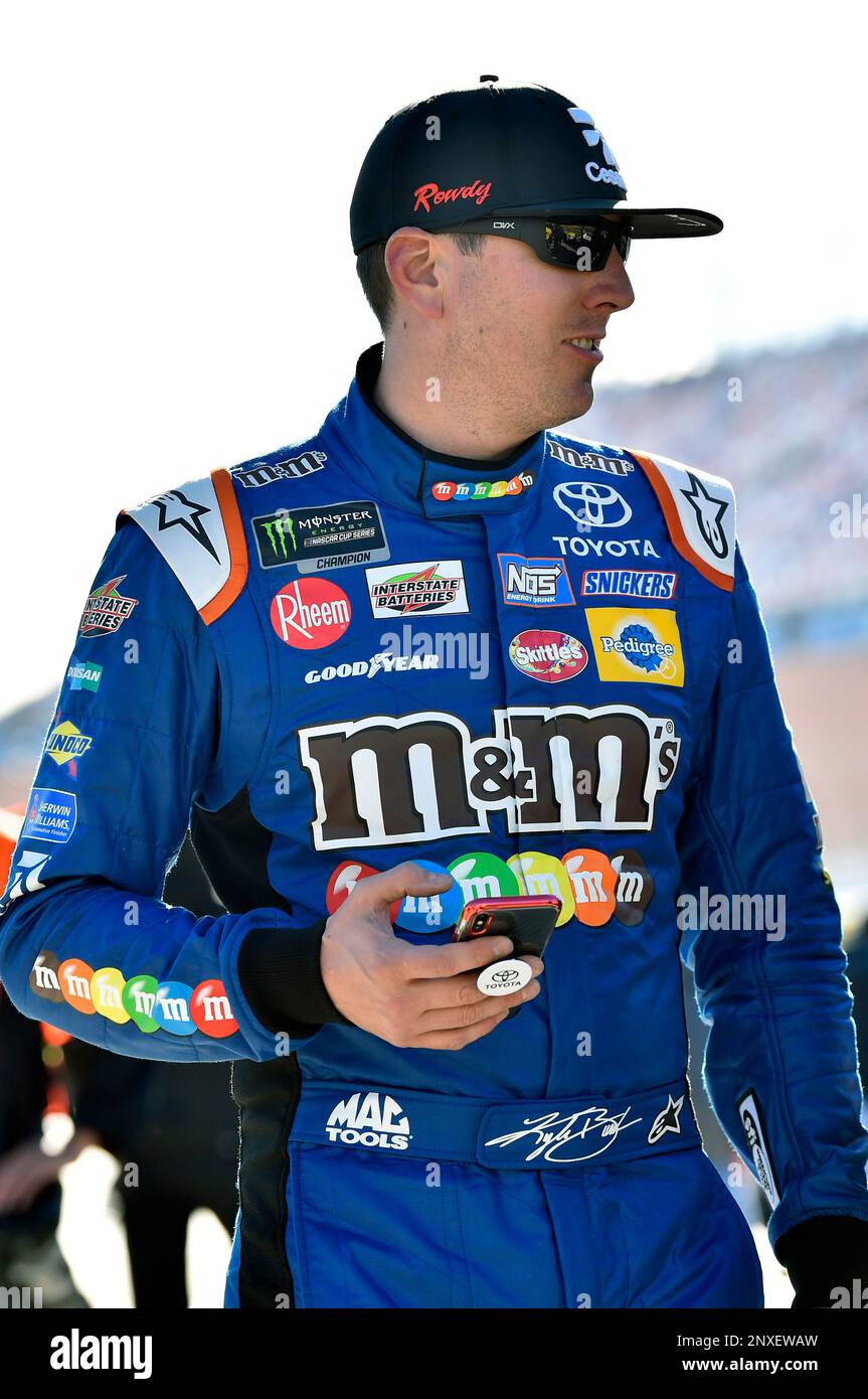 Kyle Busch, Joe Gibbs Racing, Toyota Camry M&M's Caramel during ...