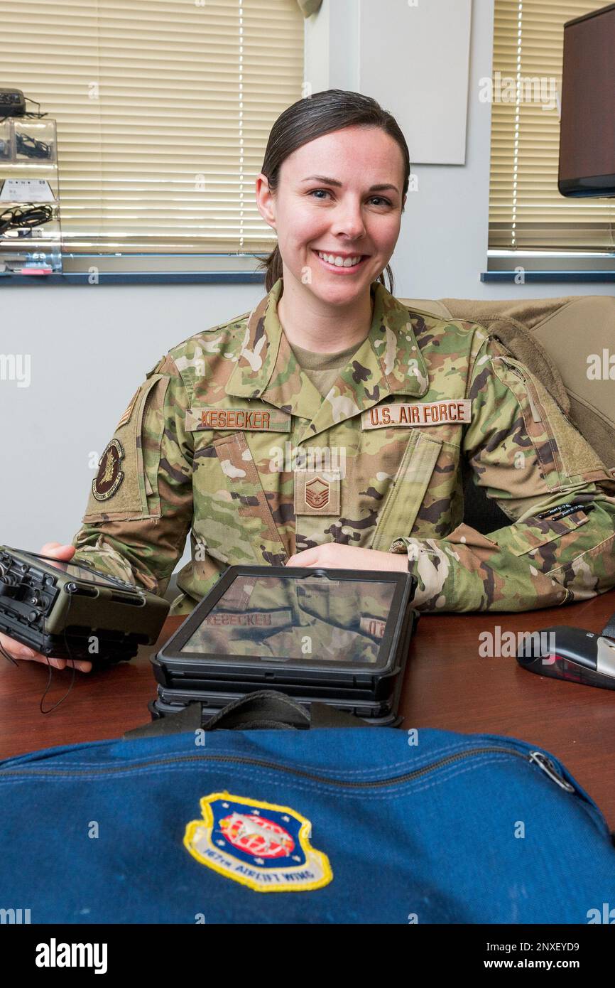 U.S. Air Force Master Sgt. Samantha Kesecker is a cyber surety ...