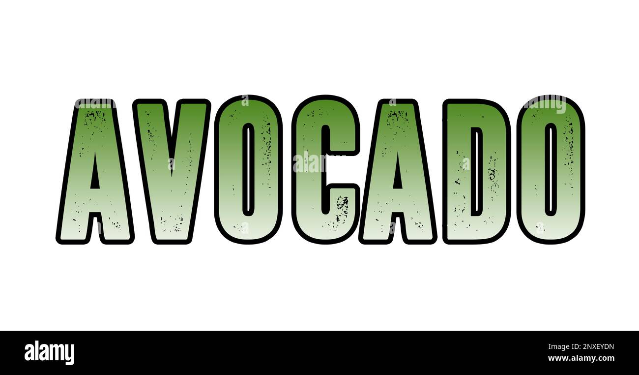 I love Avocado text on white Stock Photo - Alamy