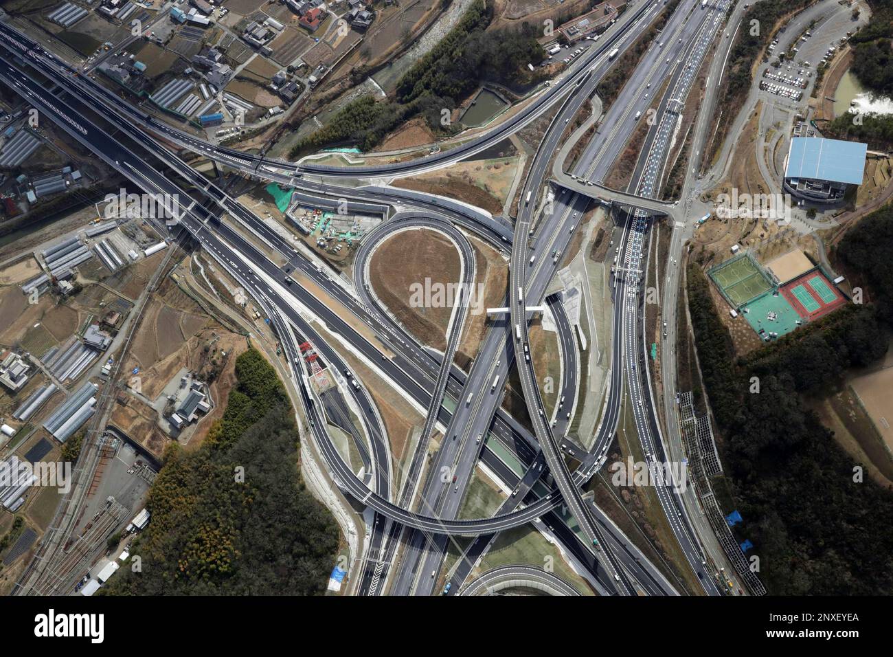 Kobe Junction of Chugoku Expressway and Sanyo Expressway in Kobe, Hyogo ...