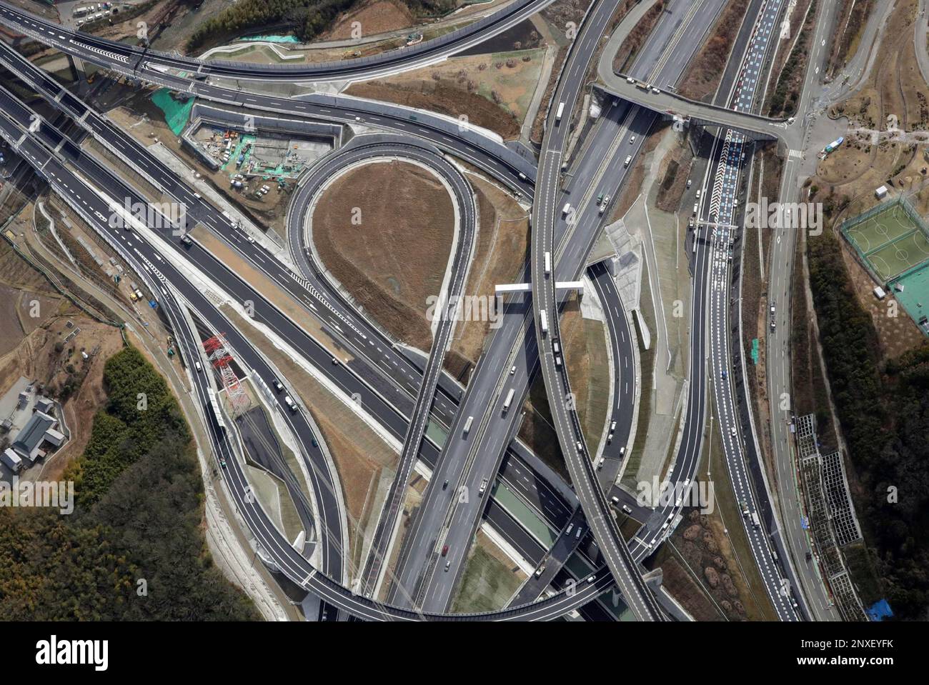 Kobe Junction of Chugoku Expressway and Sanyo Expressway in Kobe, Hyogo ...