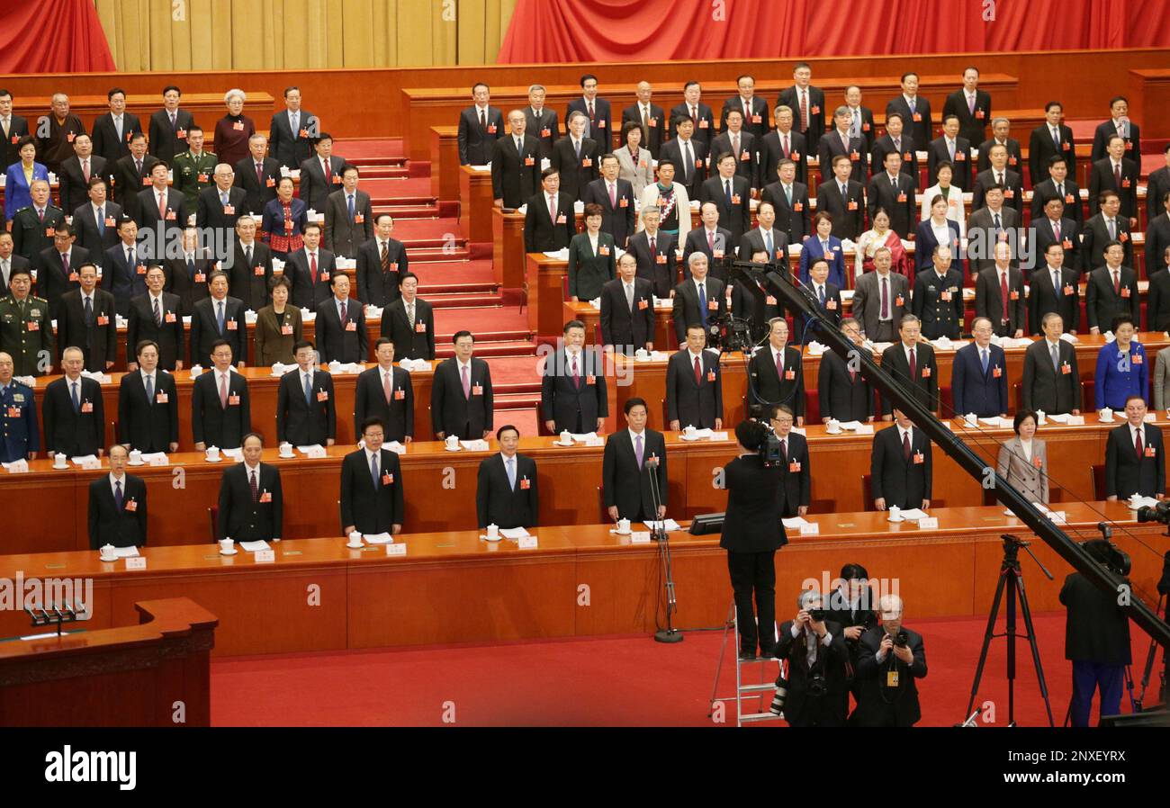 The 13th China's National People's Congress opens at the Great Hall of ...