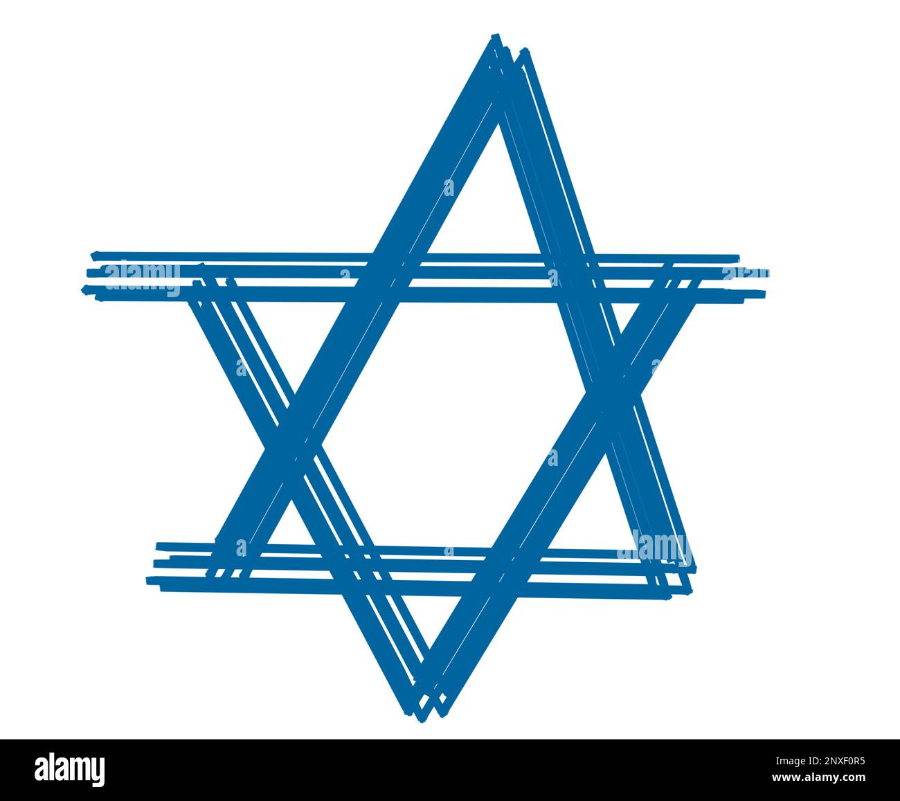 Magen David drawing on the white Stock Photo - Alamy