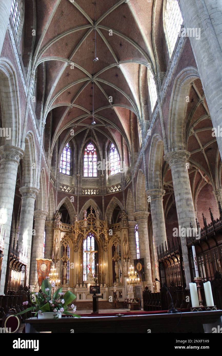 Inside of St. Michael's church in Ghent, Belgium Stock Photo - Alamy