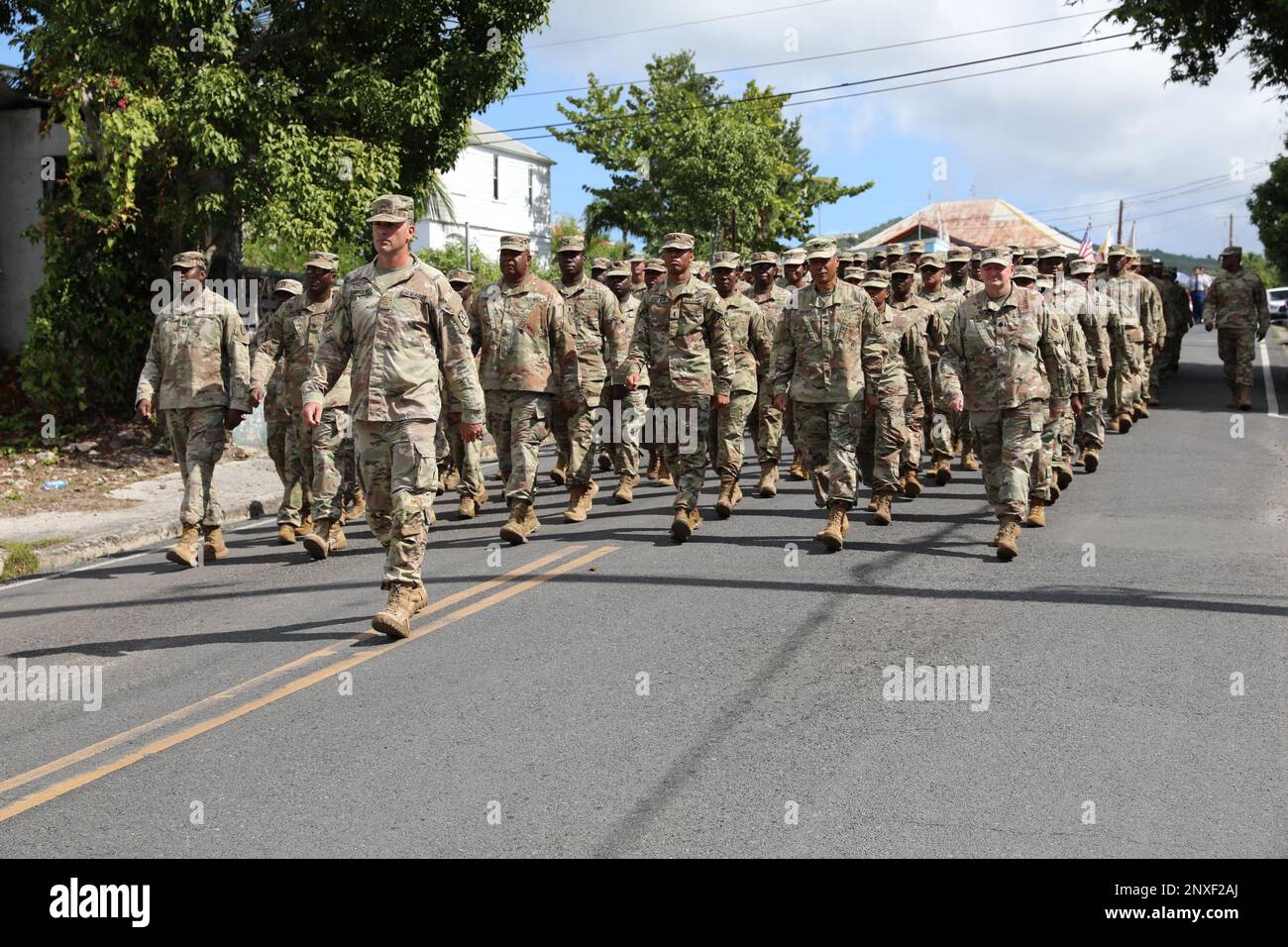 Members of the Virgin Islands National Guard march in the Military ...