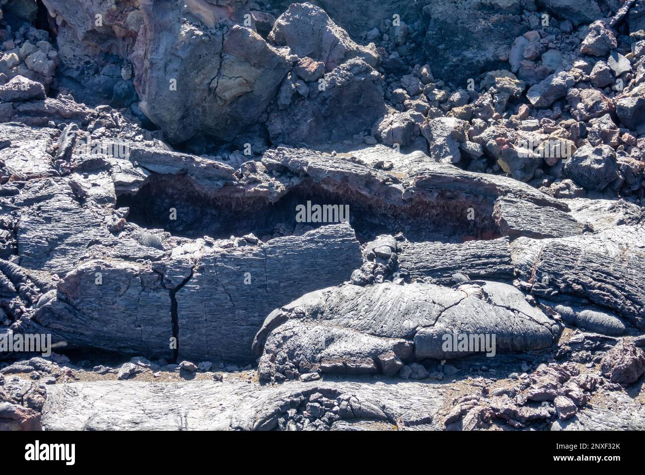 Variety of forms of basalt solidified lava: hawaiian is main type of ...