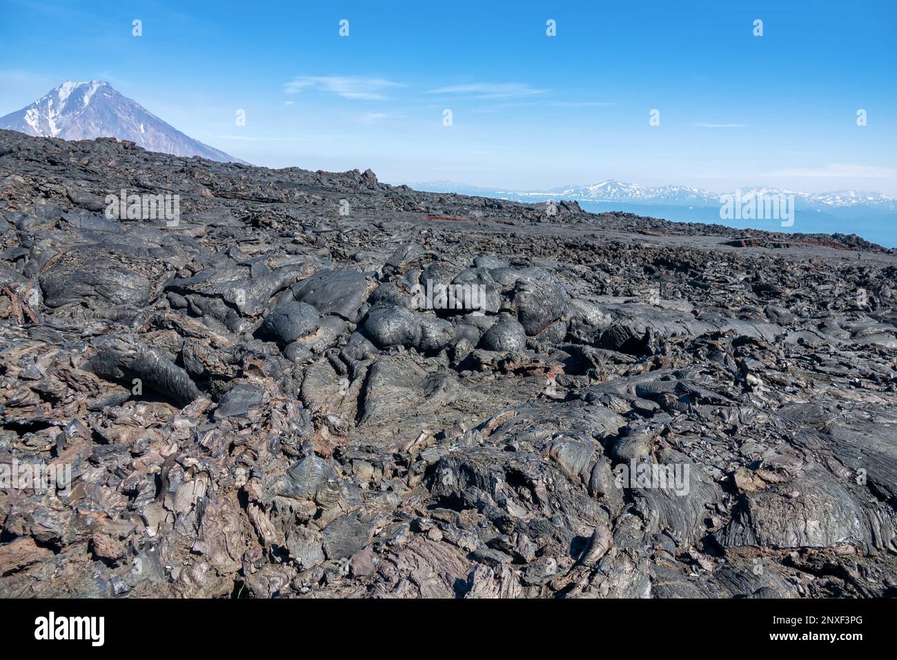 Solidified ropy pahoehoe type lava hi-res stock photography and images ...